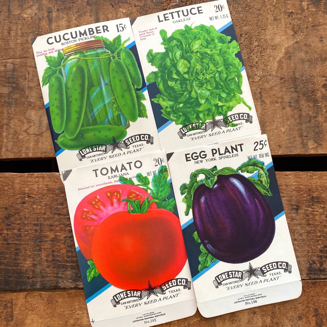 Vintage Vegetable Seed Packets EMPTY - Set of 13 - Vintage Ephemera ...