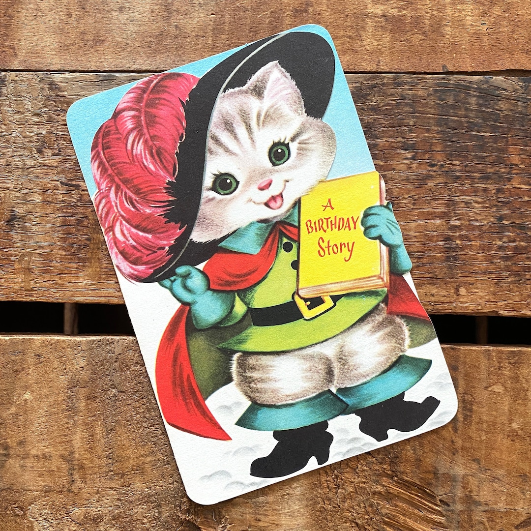 Vintage Birthday Card Unused Greeting Card Paper - Etsy