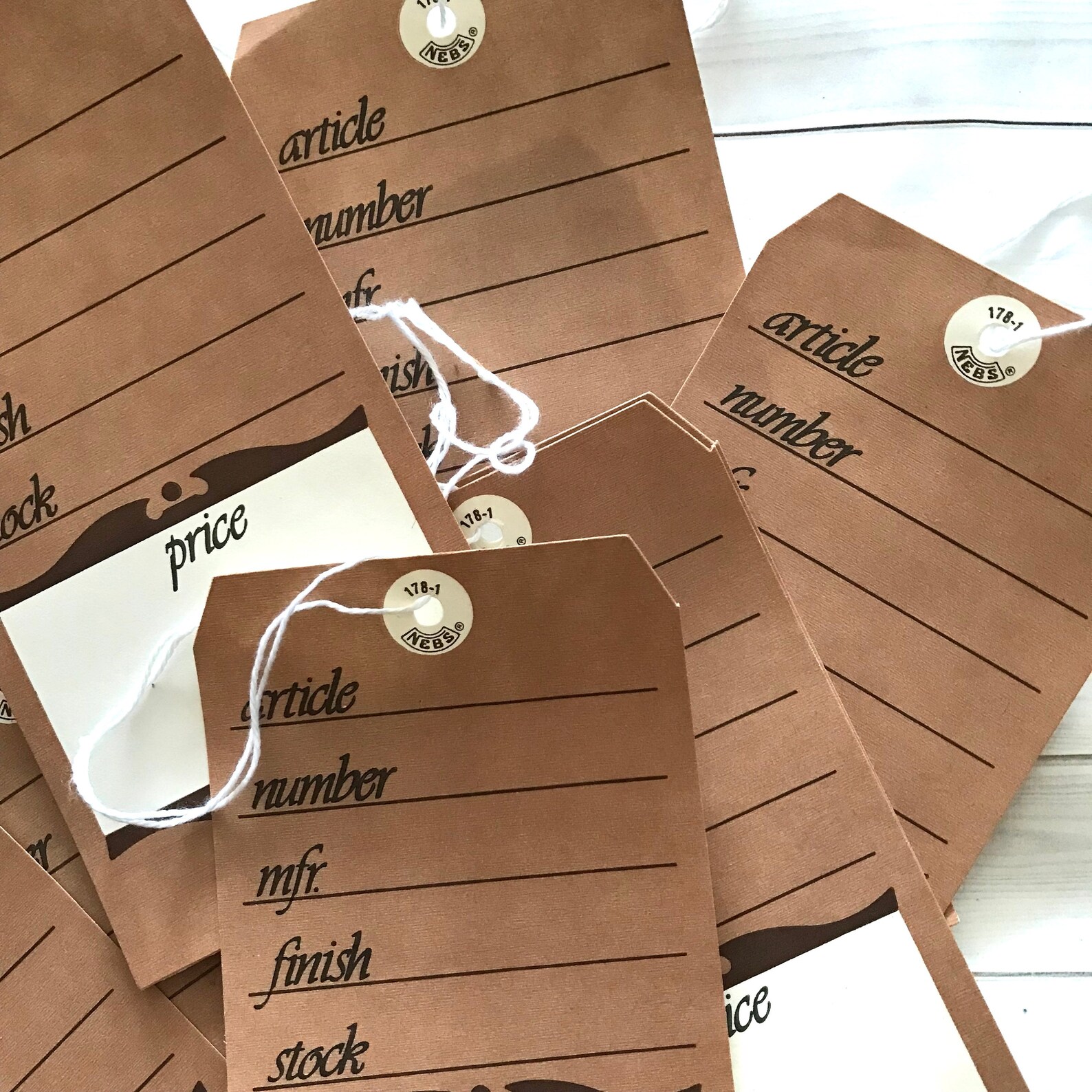 Vintage Paper Tags Set of 10 Vintage Paper Ephemera Junk | Etsy