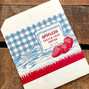 Vintage Frozen Food Box - 1 Box - Vintage Packaging, Novelty Ice Cream ...