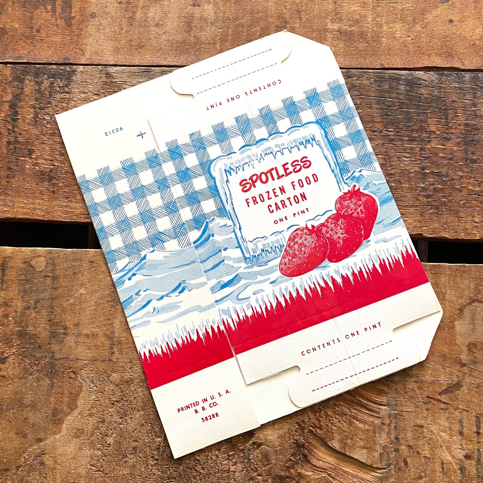 Vintage Frozen Food Box - 1 Box - Vintage Packaging, Novelty Ice Cream ...