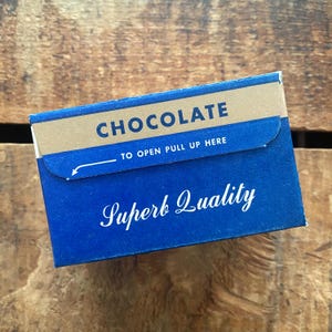 Vintage 1950s Chocolate Ice Cream Box - 1 Box - Novelty Packaging ...