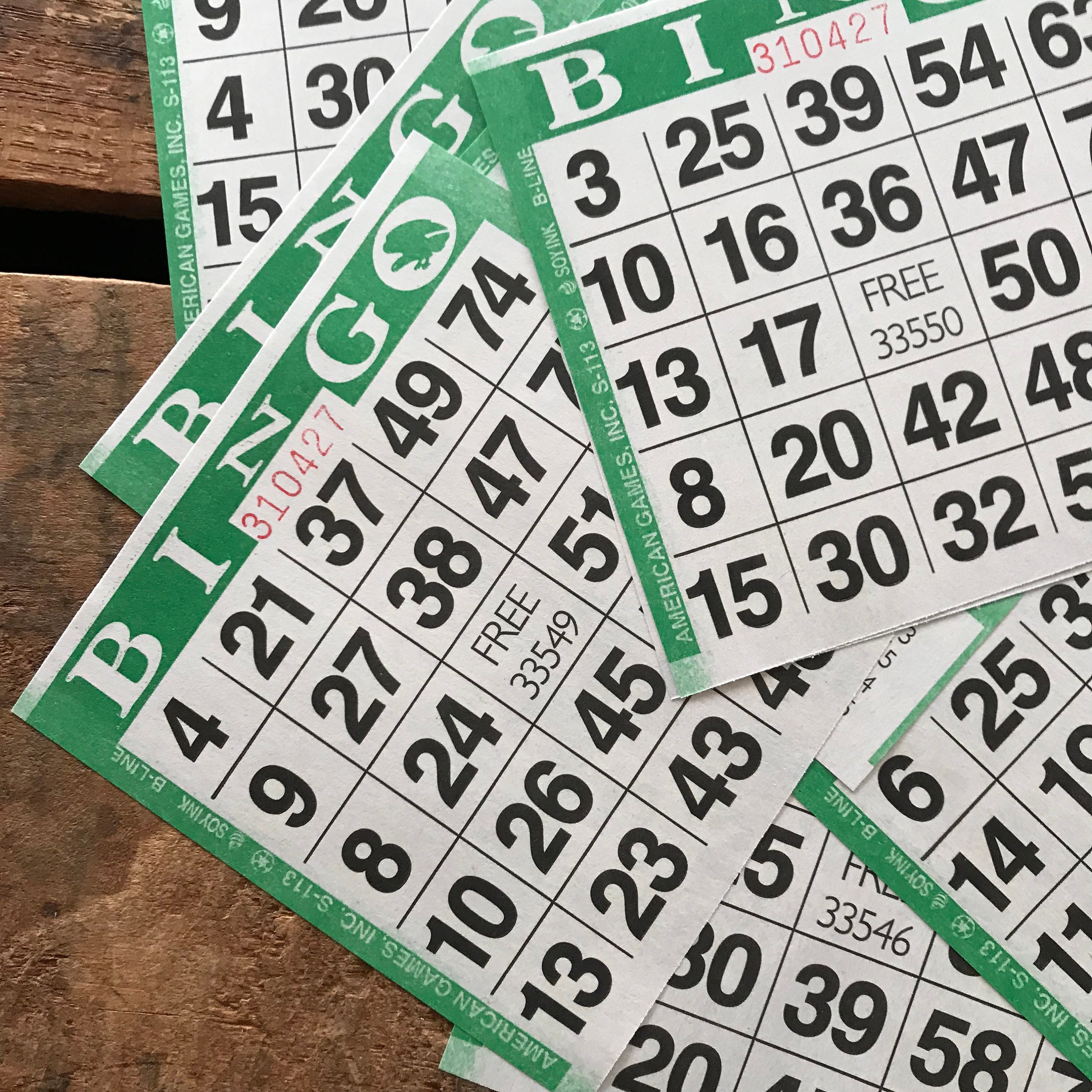 Green Bingo Cards Set of 20 Bingo Sheets Junk Journal | Etsy