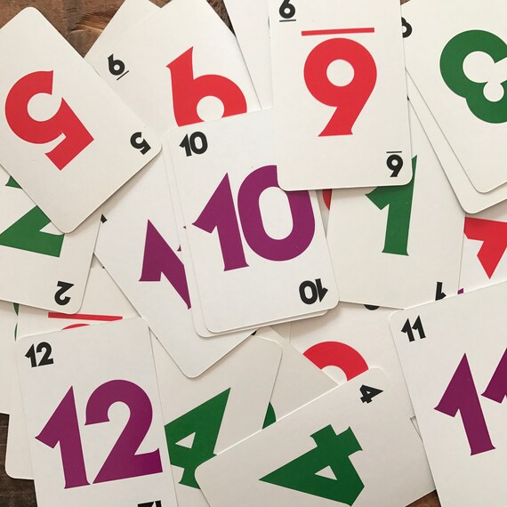 Vintage Number Cards Set of 12 Junk Journal Ephemera | Etsy