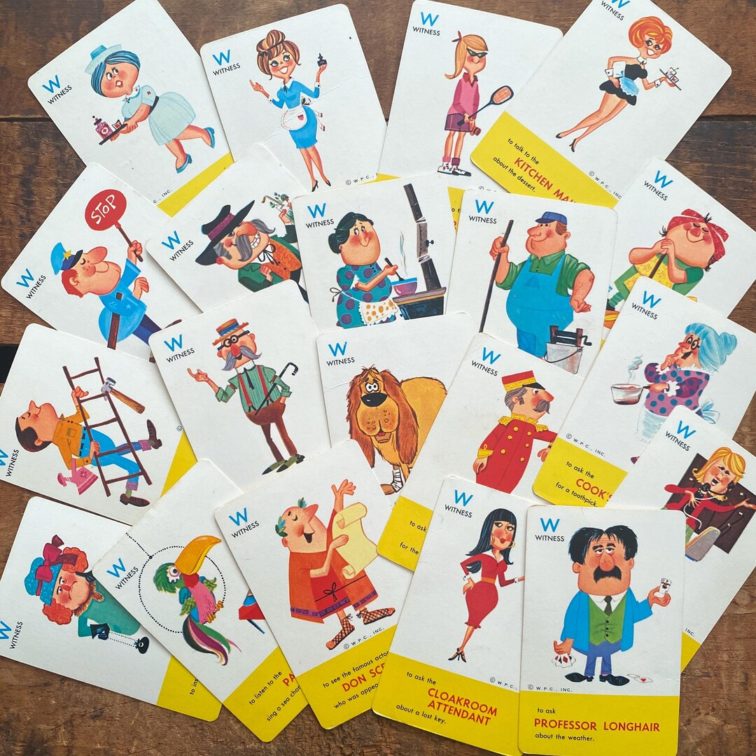 Vintage Witness Cards - Set of 20 - Vintage People Cards, Junk Journal ...
