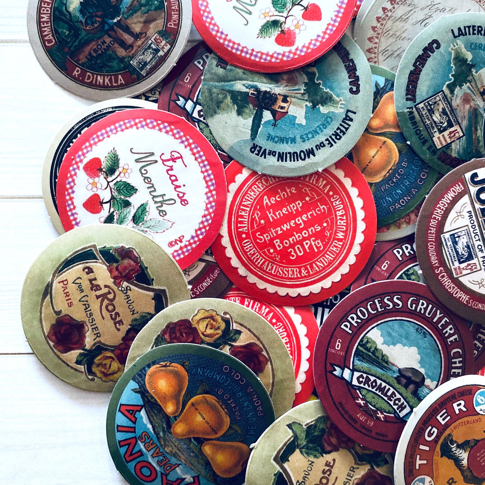 Food Stickers Set of 39 Food Labels Junk Journal Paper - Etsy