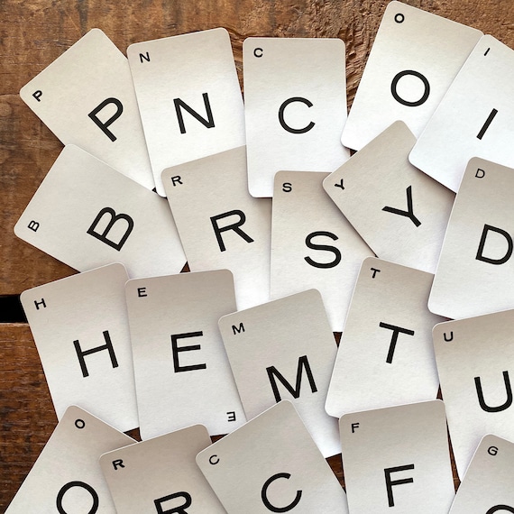 Vintage Alphabet Letter Cards