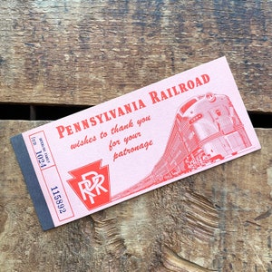 Vintage Railroad Ticket Book 1 Full Book Vintage Tickets - Etsy