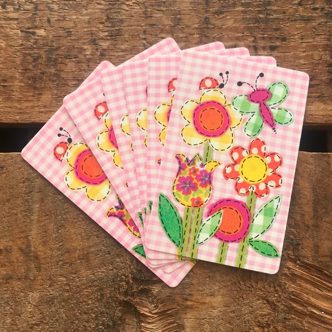 Vintage Playing Cards Set of 6 Vintage Flower Cards - Etsy