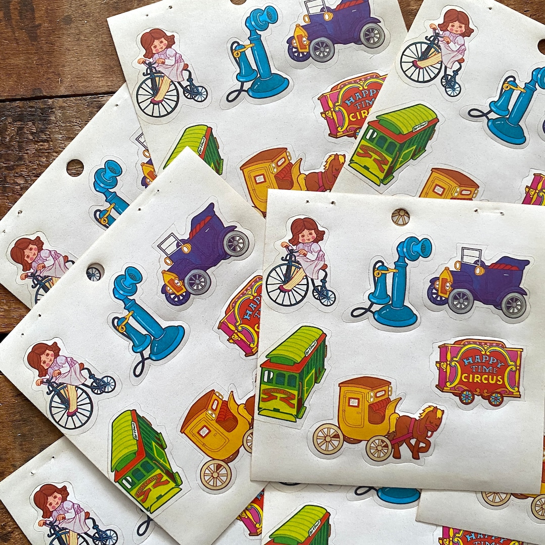 Vintage Nostalgia Stickers - 8 Sheets, 48 Stickers - Eureka Presto ...