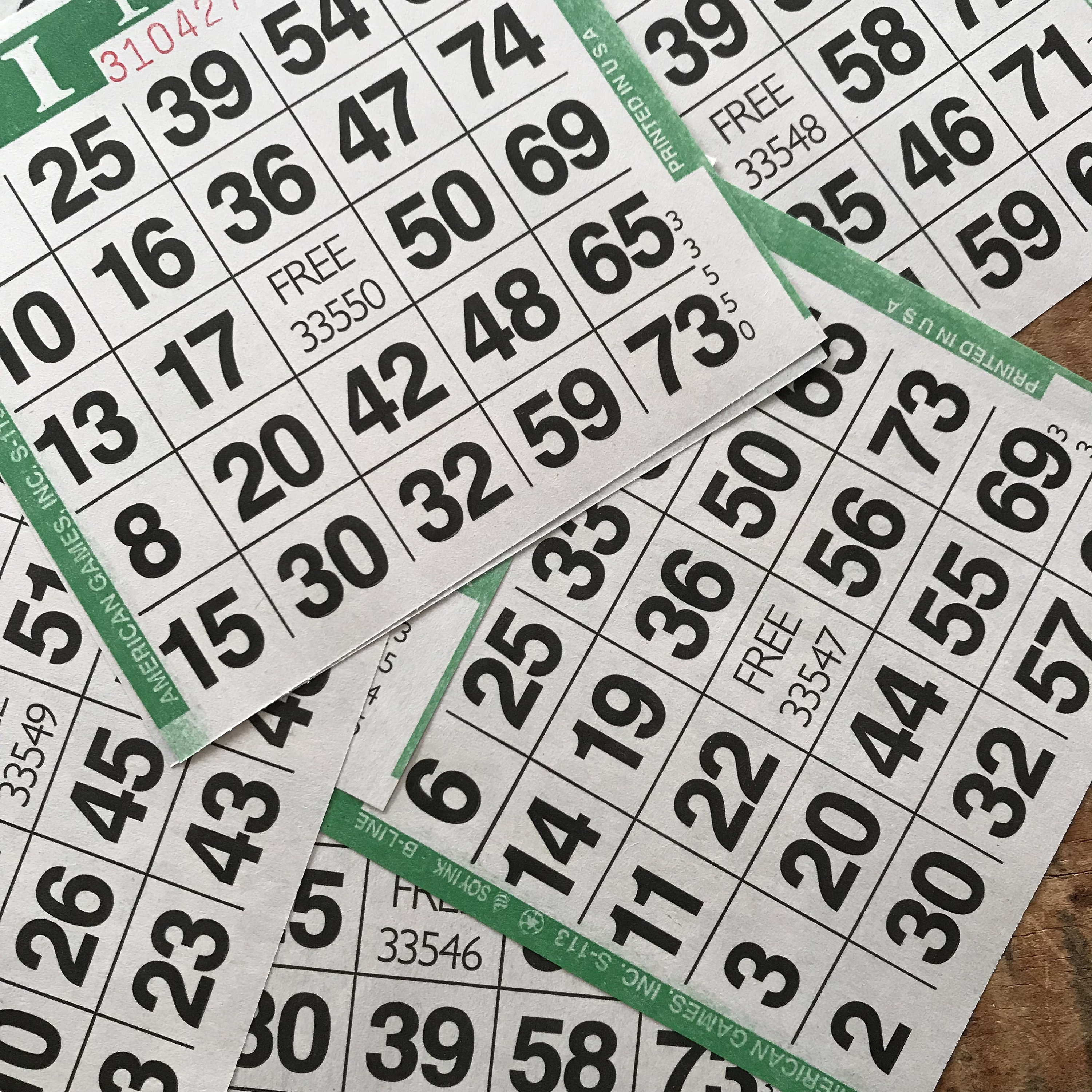 Green Bingo Cards Set of 20 Bingo Sheets Junk Journal | Etsy
