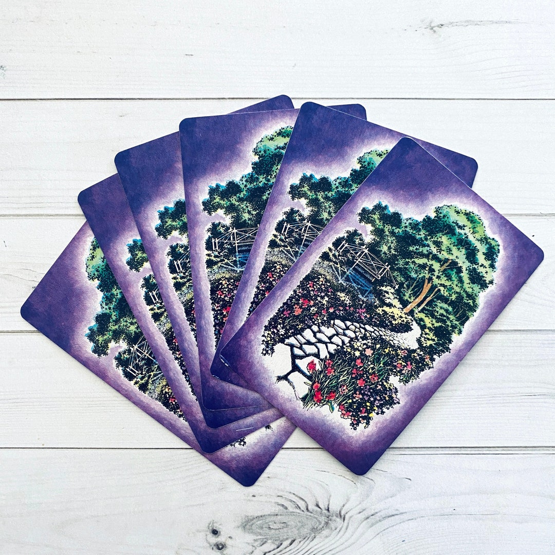 Vintage Playing Cards - Set of 6 - Vintage Landscape Cards, Nature ...