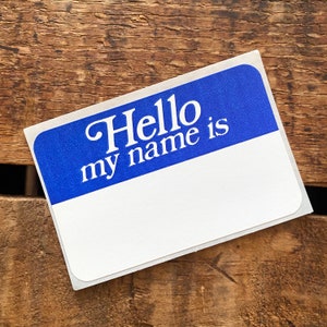 Vintage Dennison Name Tag Stickers - Set of 10 - Vintage Stickers ...