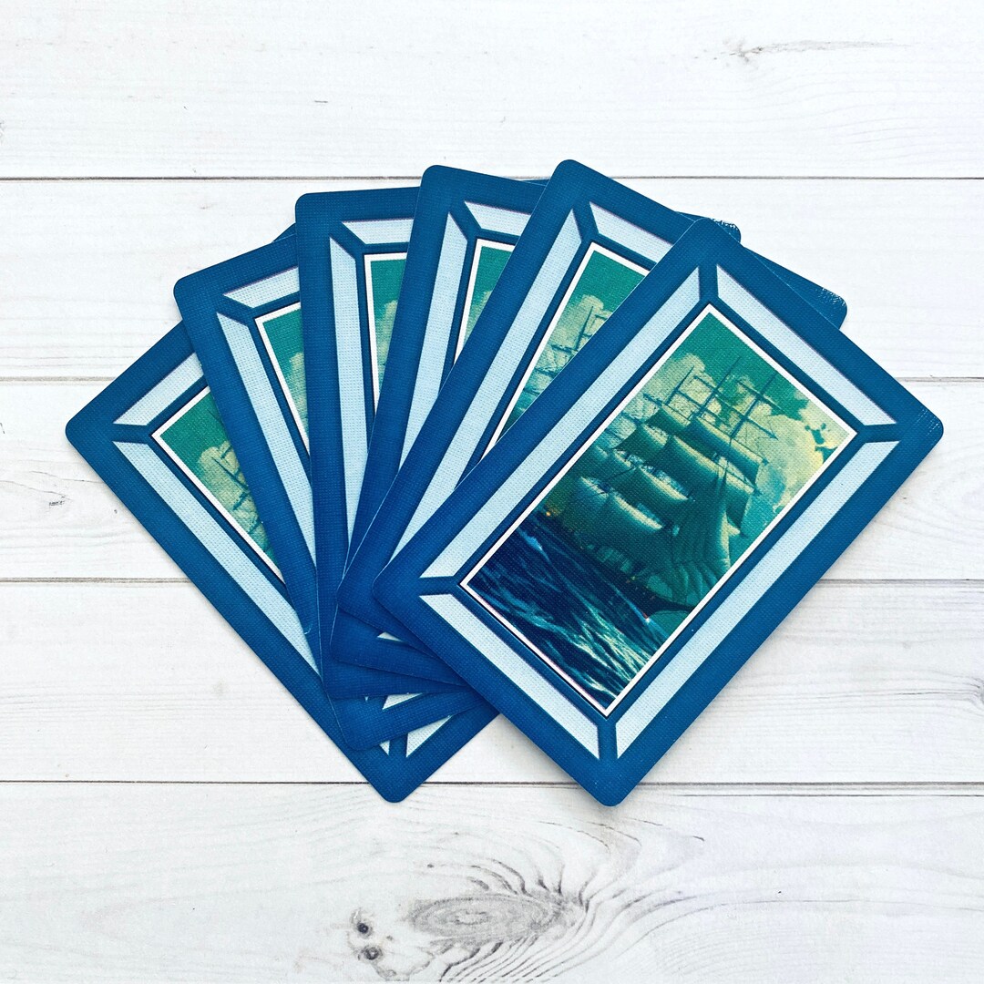 Vintage Nautical Ship Playing Cards - Set of 6 - Etsy