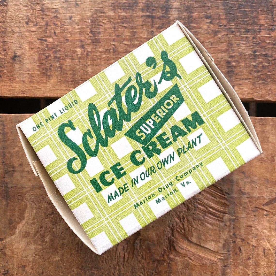 Vintage Ice Cream Box - 1 Box - Vintage Packaging, Novelty Ice Cream ...