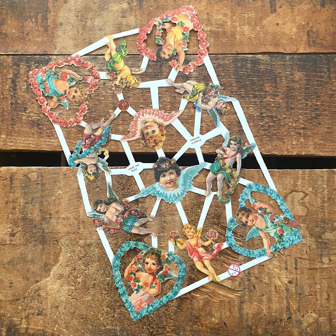 German Scraps - Angels - Die Cuts, Cut Outs, Reproduction, Vintage ...