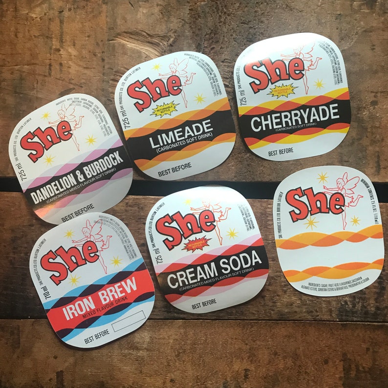 Vintage Soda Labels Set of 12 Vintage Labels NOS Labels | Etsy