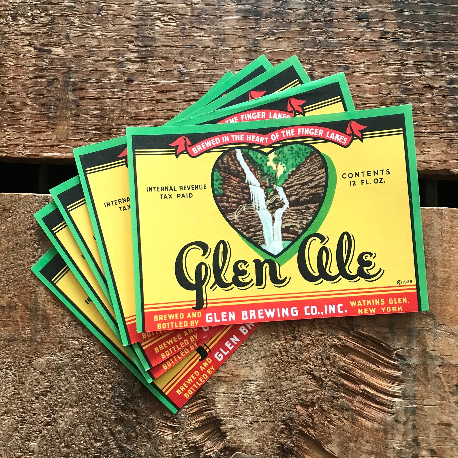 Vintage Beer Labels Set of 5 Vintage Labels NOS Labels - Etsy