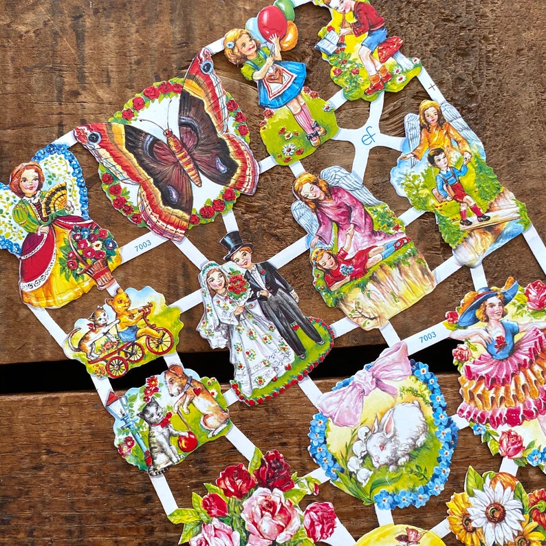 German Scraps Children Die Cuts Cut Outs Cute Children - Etsy