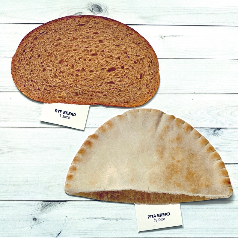 Vintage 1990s Bread Die Cut - Select Option - School Dietary Flash Card ...