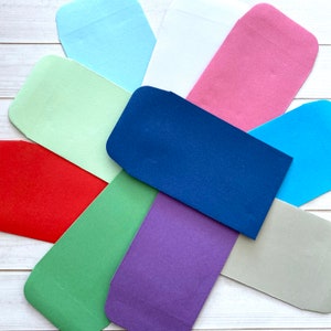 Coin Envelopes - Set of 10 - Colorful Envelopes, Paper Ephemera ...