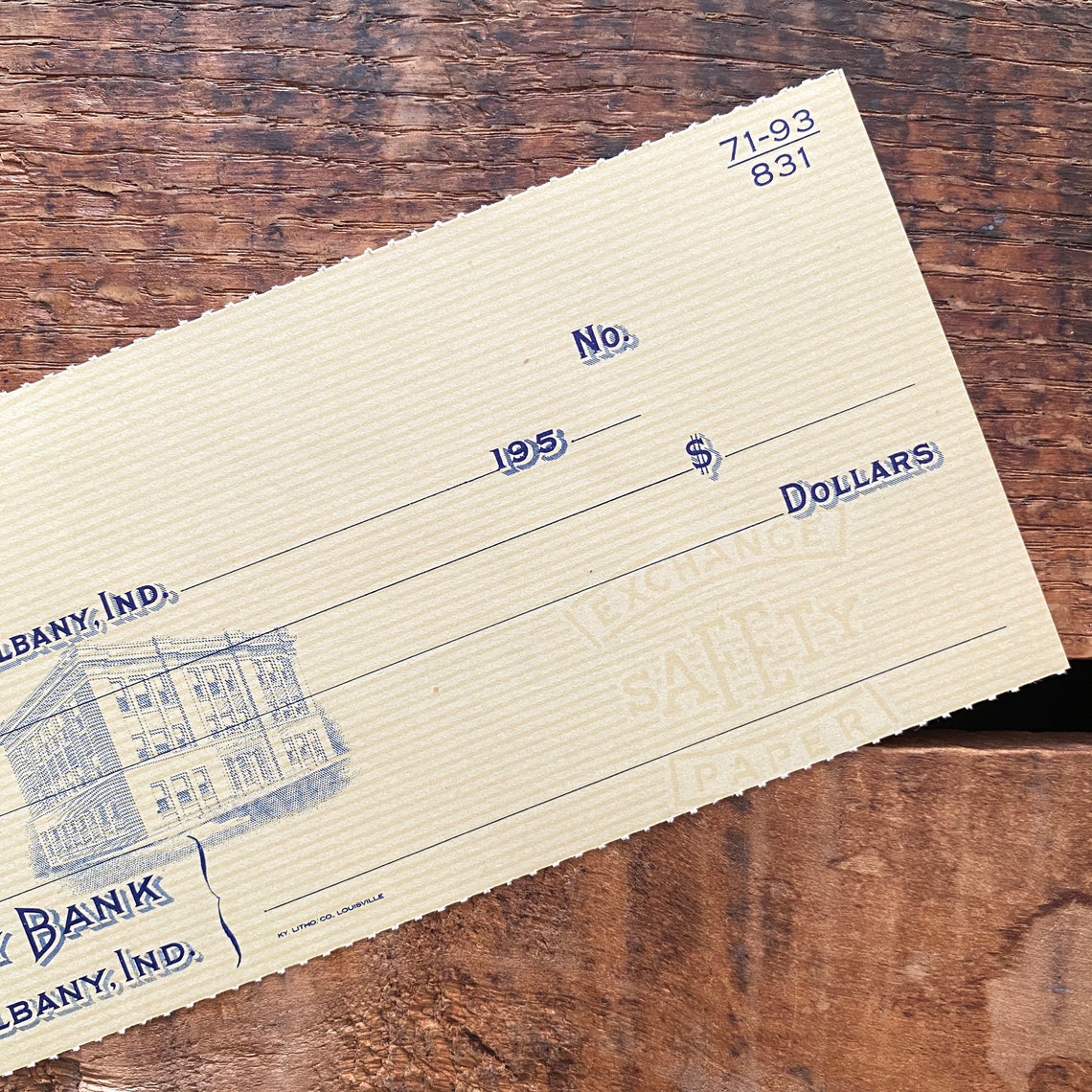 Vintage Bank Checks - Unused, Set of 8 - Vintage Ephemera, Junk Journal ...
