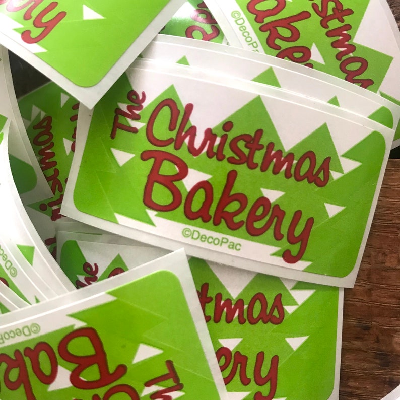 Christmas Labels Set of 25 Scrapbooking Labels Bakery | Etsy