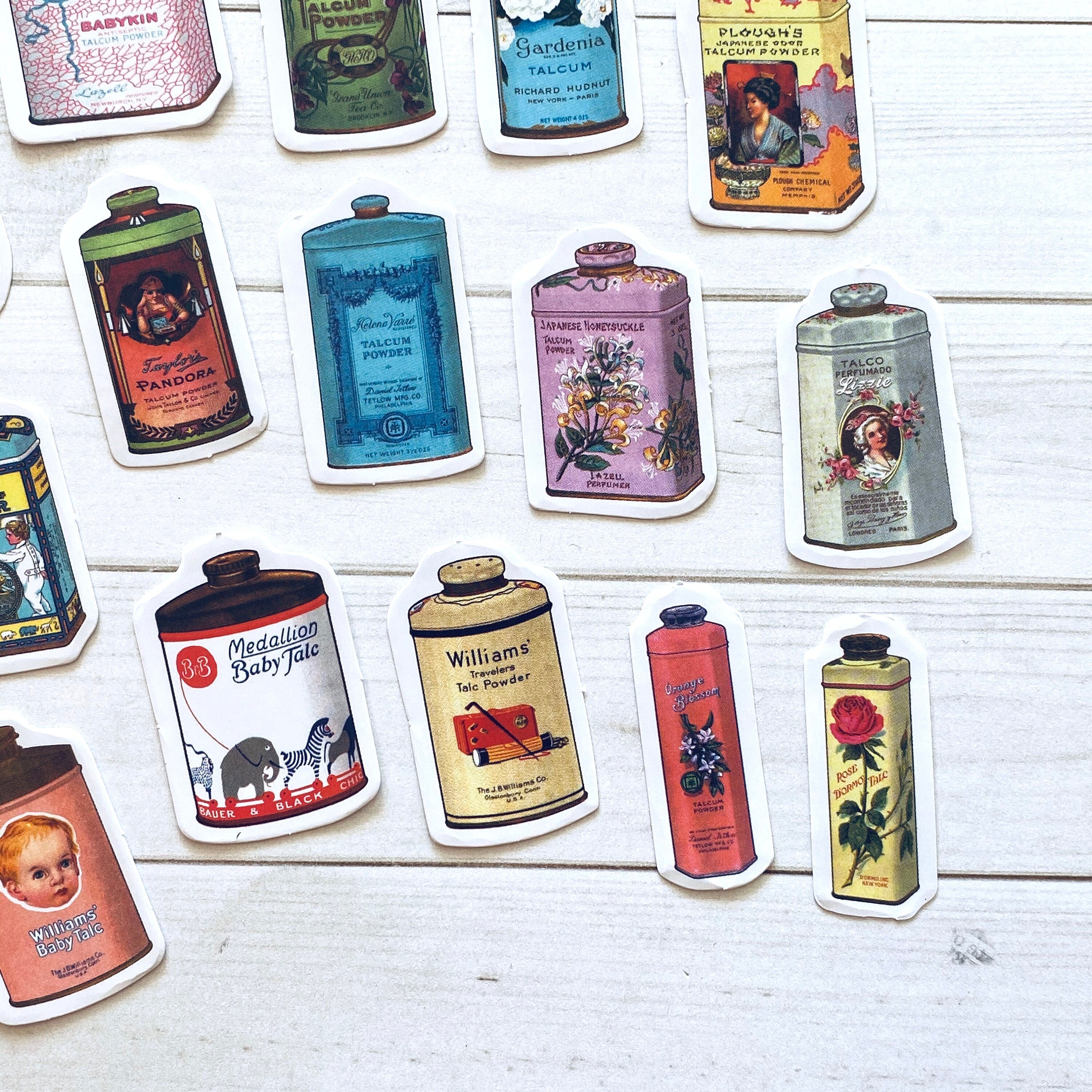 Beauty Stickers Set of 46 Perfume Bottle Ephemera Junk | Etsy