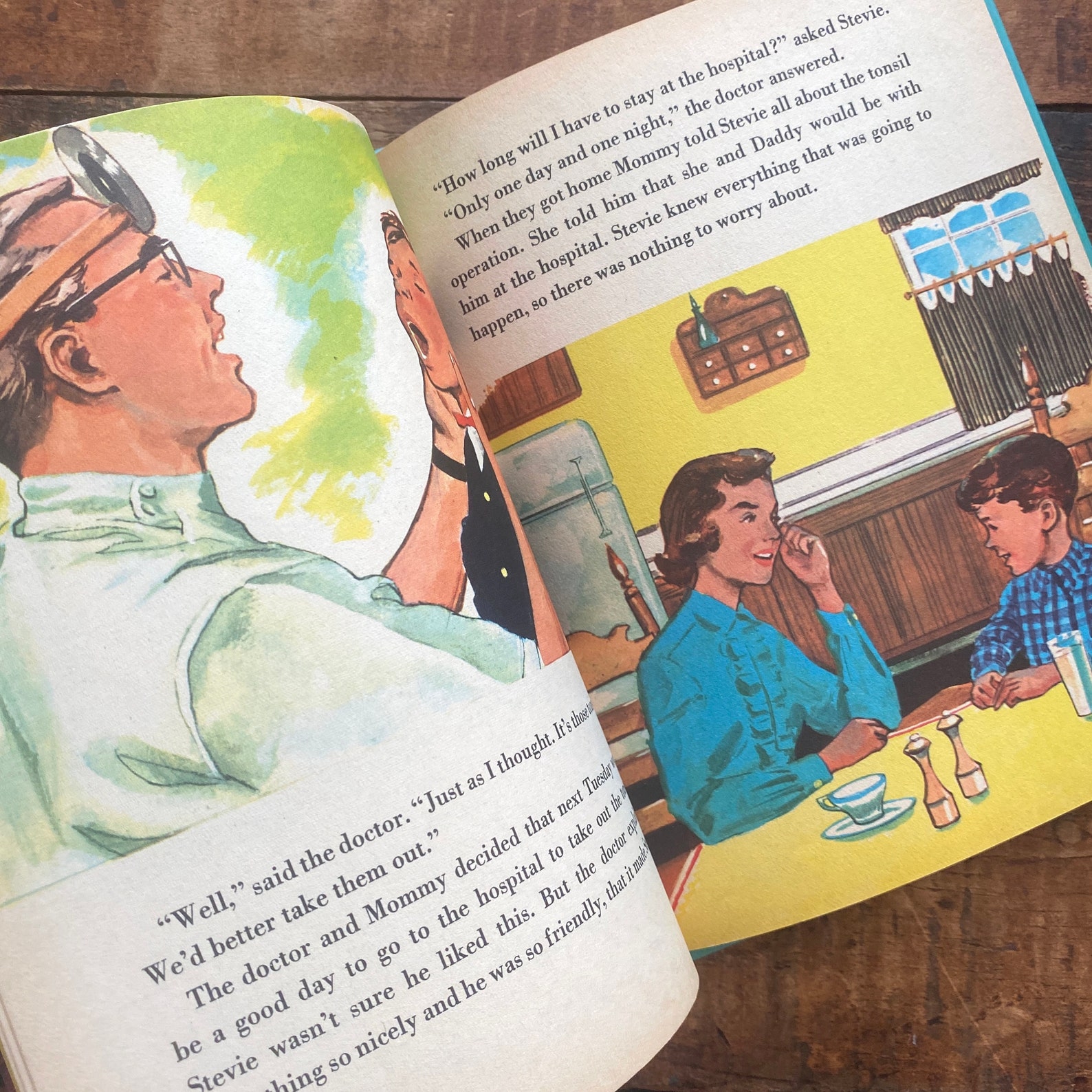 Vintage Visit to the Hospital Book - Children's Book, 1950s Wonder Book ...