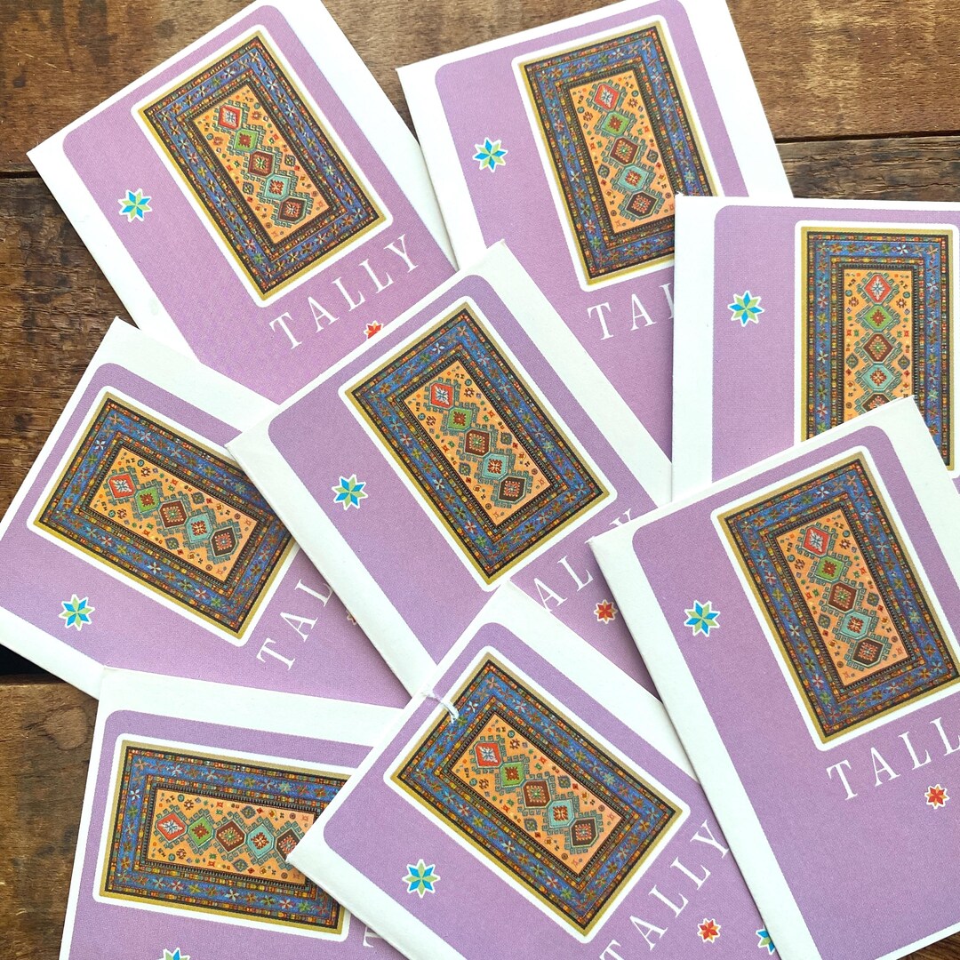 Vintage Unused Pattern Tally Cards - Set of 8 - Junk Journal, Paper ...