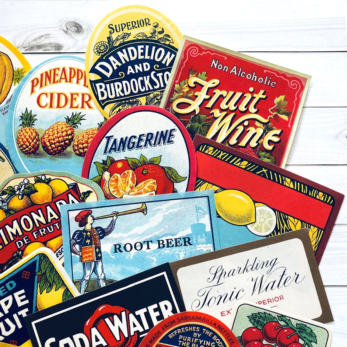 Vintage Labels Lot Set of 17 Vintage Paper Ephemera Paper | Etsy