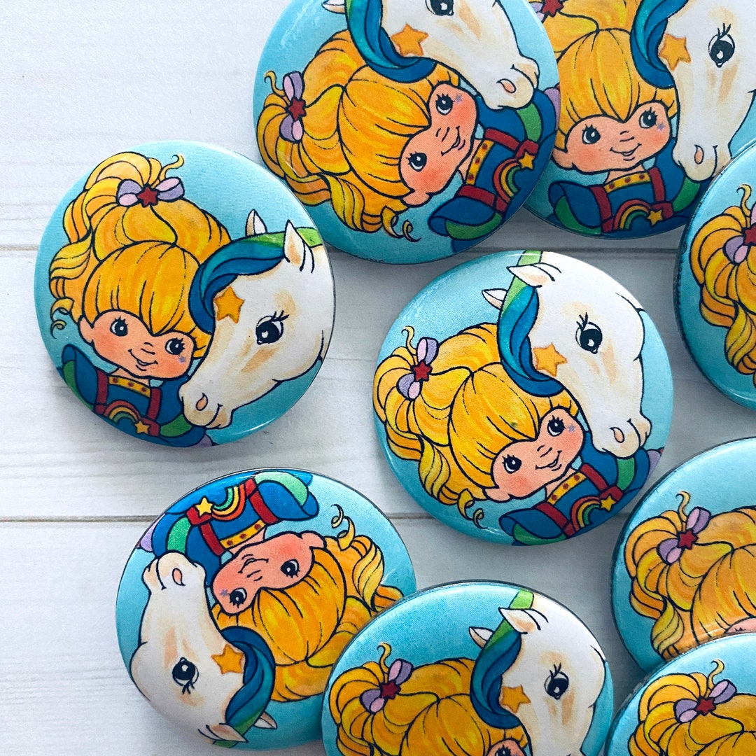 Vintage Rainbow Brite Pin 1 Pin 80s Jewelry, Fashion Button, 1983 ...