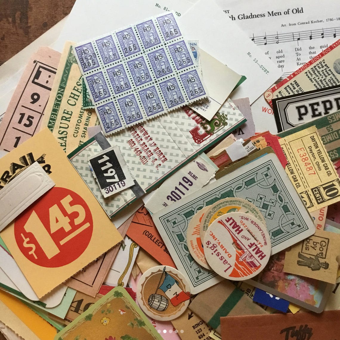 Vintage Ephemera Pack Set of 30 Assorted Pieces Mixed | Etsy