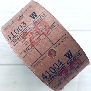 Vintage British Bus Ticket Roll 1000 Tickets Vintage Tickets, Vintage ...