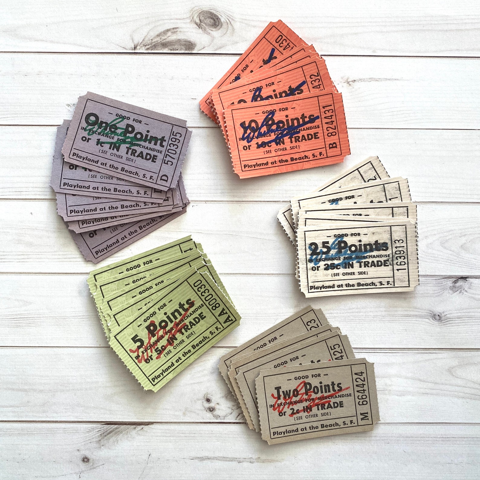 Vintage Playland at the Beach Tickets - 25 Tickets - Old Carnival ...
