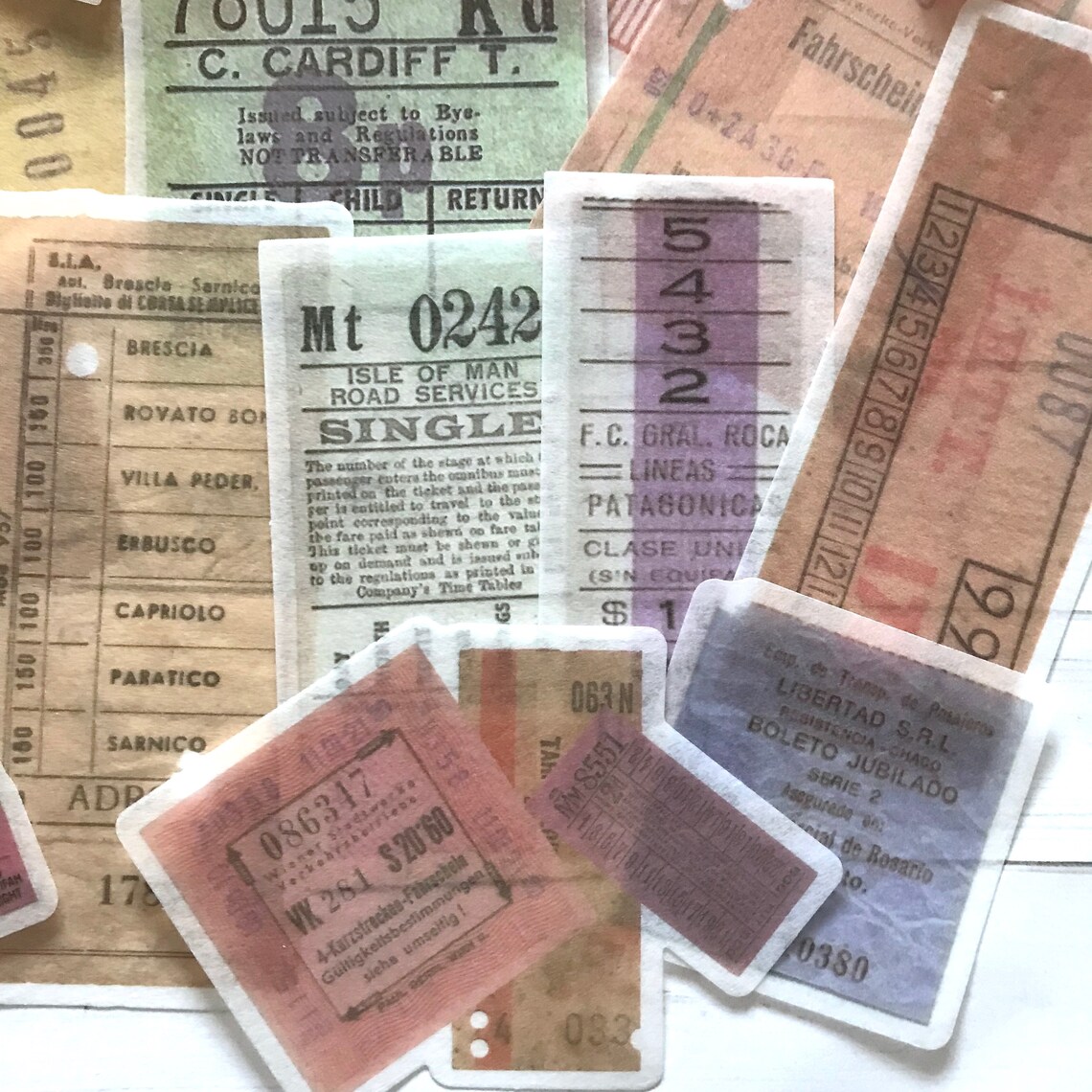 Travel Stickers Set of 20 Travel Ephemera Junk Journal | Etsy