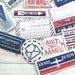 Air Mail Stickers - Set of 20 - Airmail Labels, Par Avion, Junk Journal ...