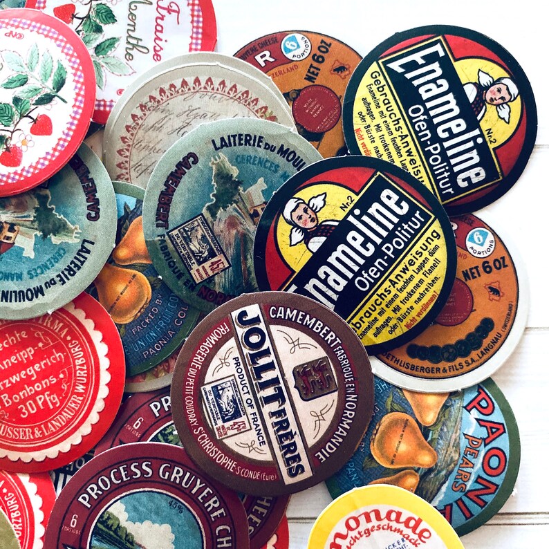 Food Stickers Set of 39 Food Labels Junk Journal Paper | Etsy