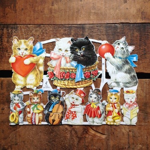 German Scraps - Cute Kittens, Cute Cats - Die Cuts, Cut Outs ...