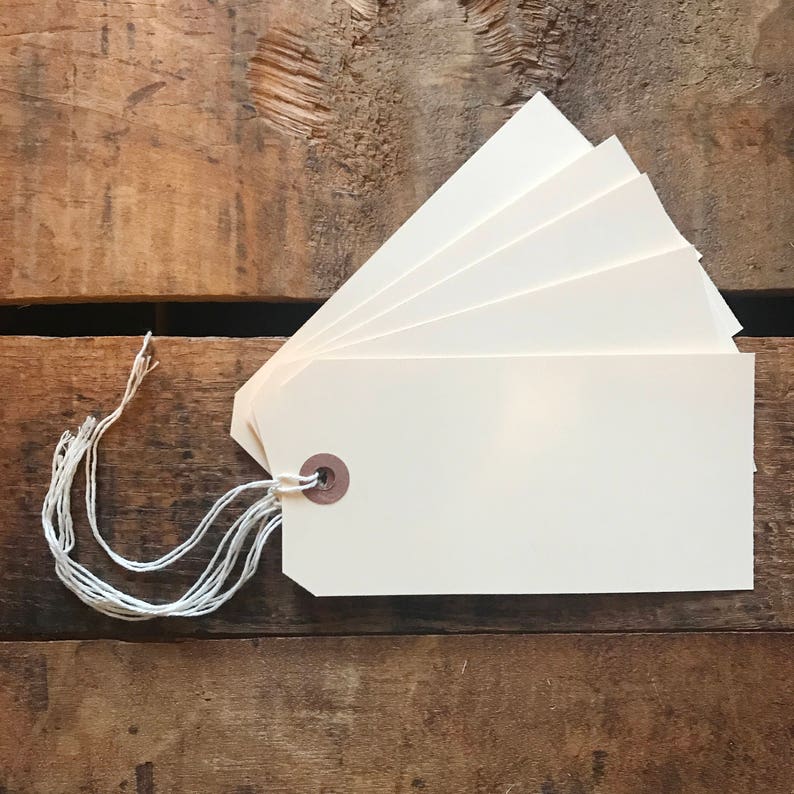 Paper Tags Set of 5 ID Tag Junk Journal Paper Ephemera - Etsy Norway