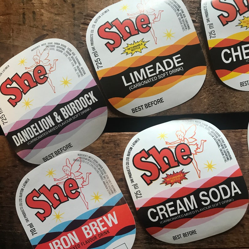 Vintage Soda Labels Set of 12 Vintage Labels NOS Labels - Etsy