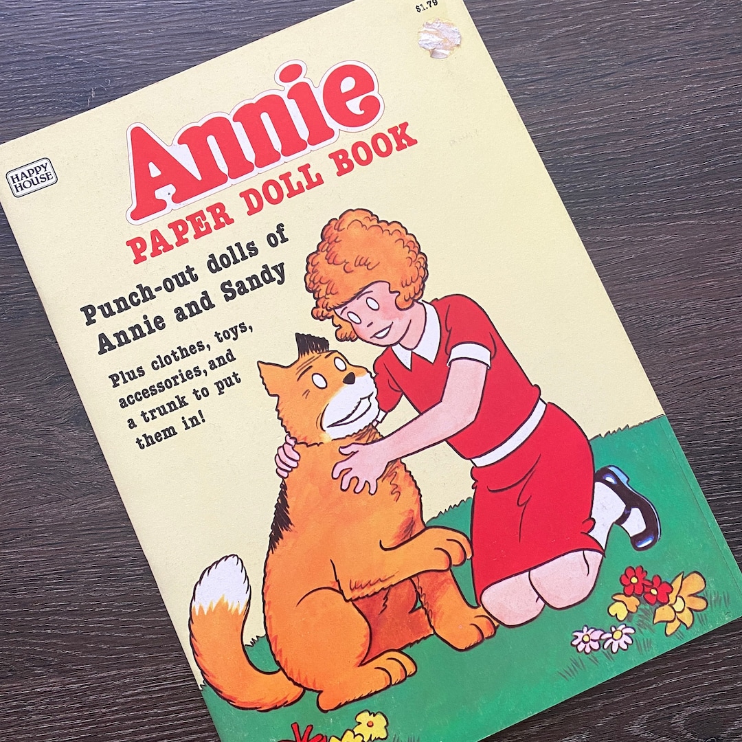 Vintage Unused Annie Paper Doll Book - Uncut - Children's Book, Kids ...