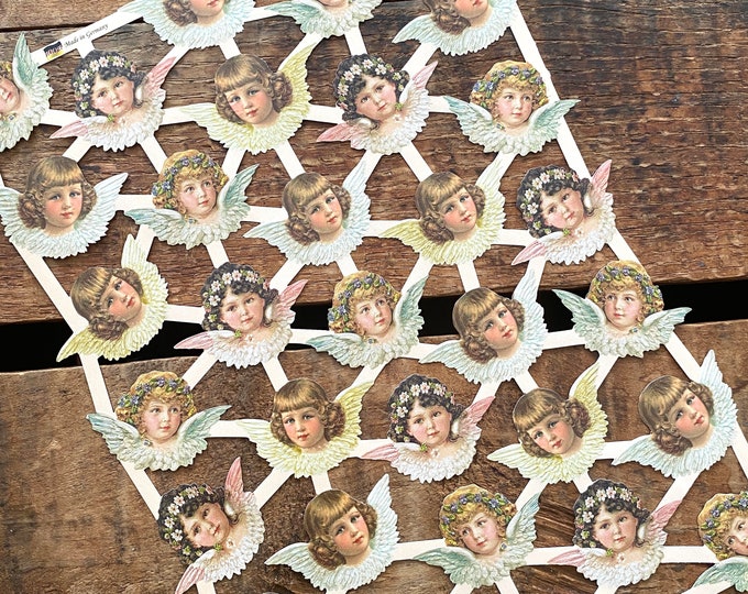 German Scraps Angels Die Cuts, Cut Outs, Reproduction, Vintage Style ...