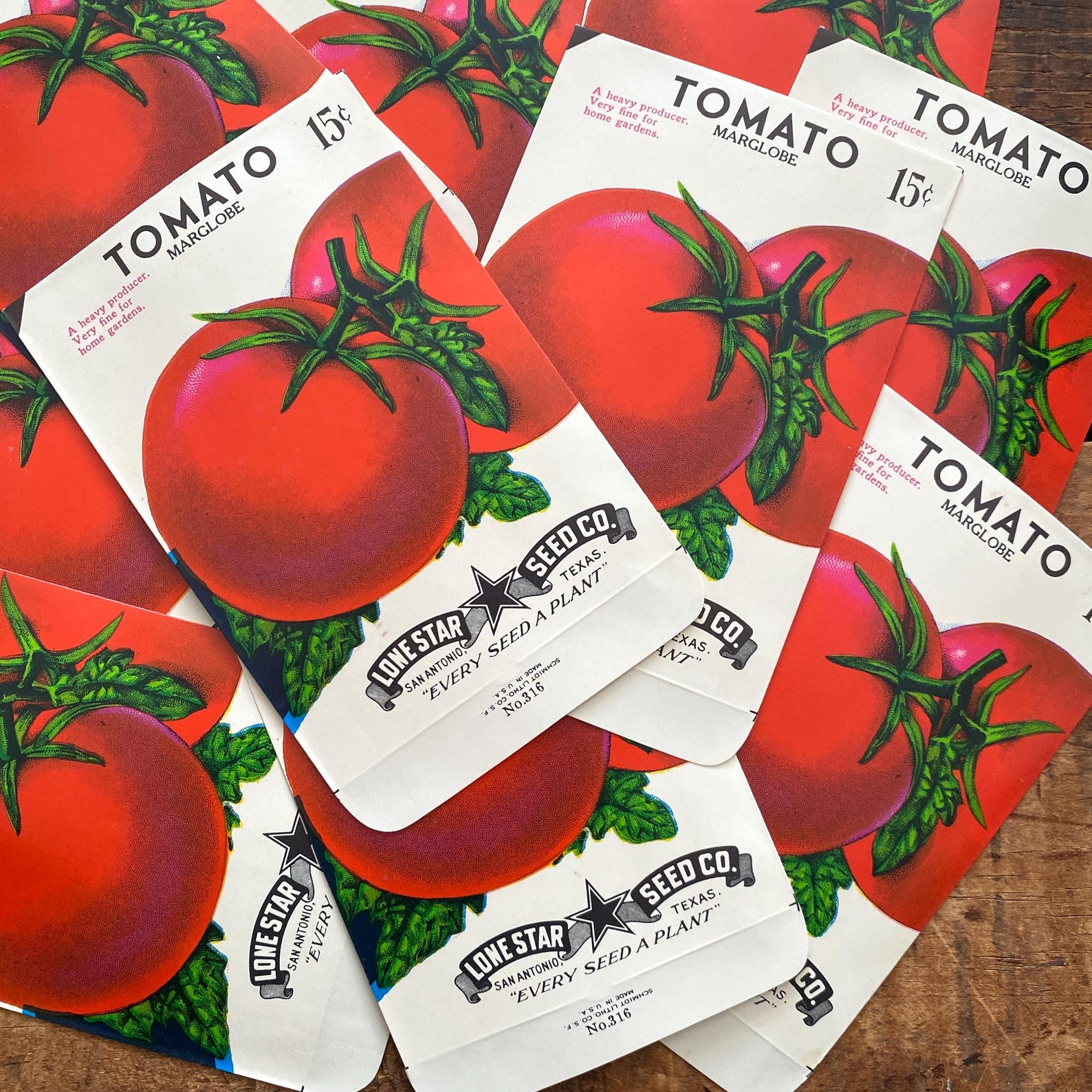 Vintage Vegetable Seed Packets EMPTY - Tomato - Set of 4 - Vintage ...