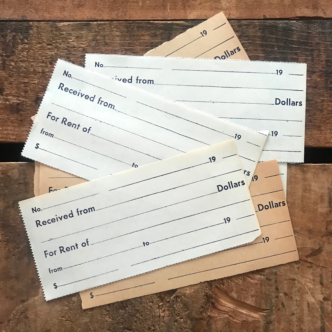Vintage Receipts - Set of 24 - Vintage Ephemera, Junk Journal, Paper ...