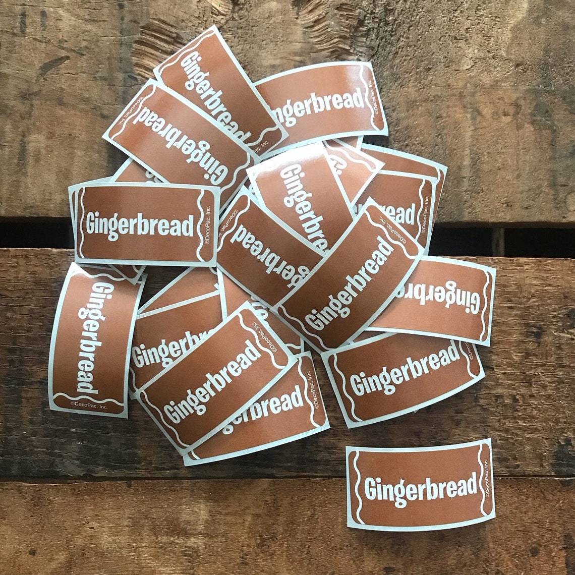 Gingerbread Labels Set of 25 Scrapbooking Labels Bakery | Etsy