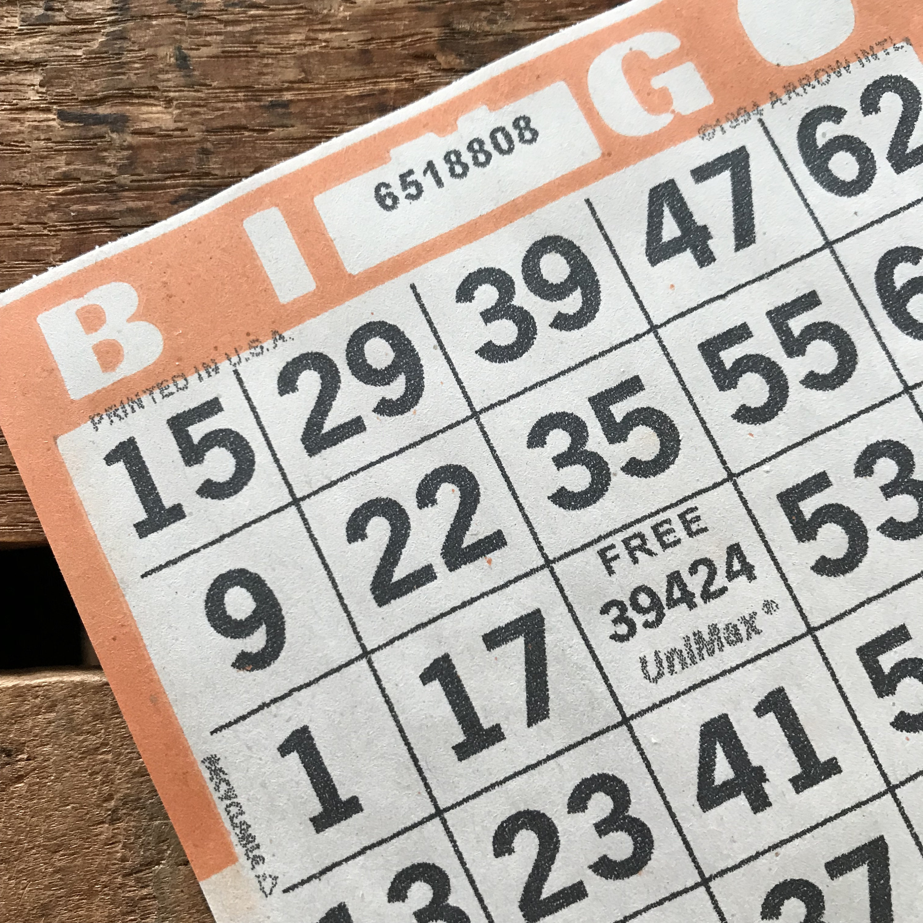 Orange Bingo Cards Set of 20 Bingo Sheets Junk Journal | Etsy