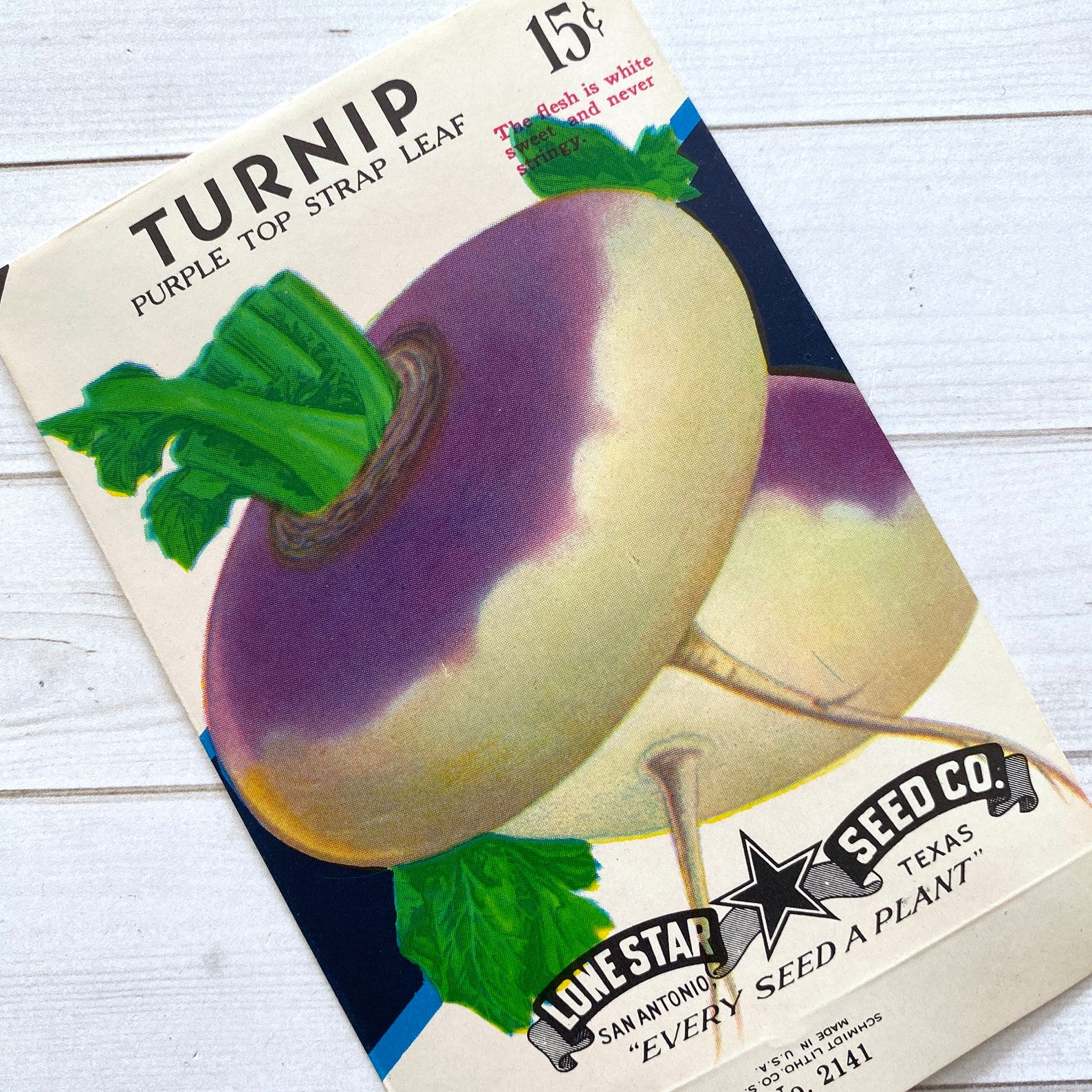 Vintage Vegetable Seed Packets EMPTY Turnip Set of 4 | Etsy