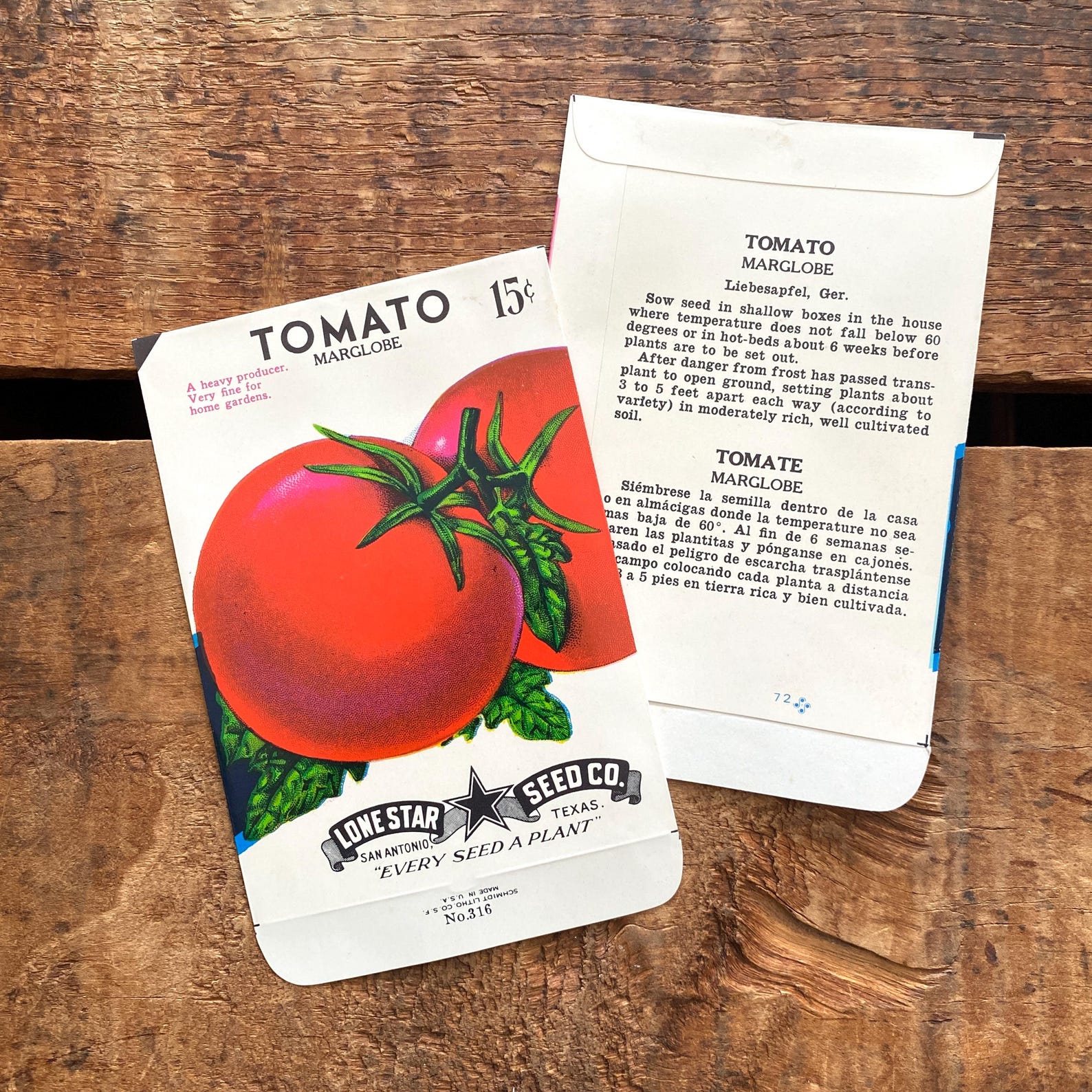 Vintage Vegetable Seed Packets EMPTY - Tomato - Set of 4 - Vintage ...