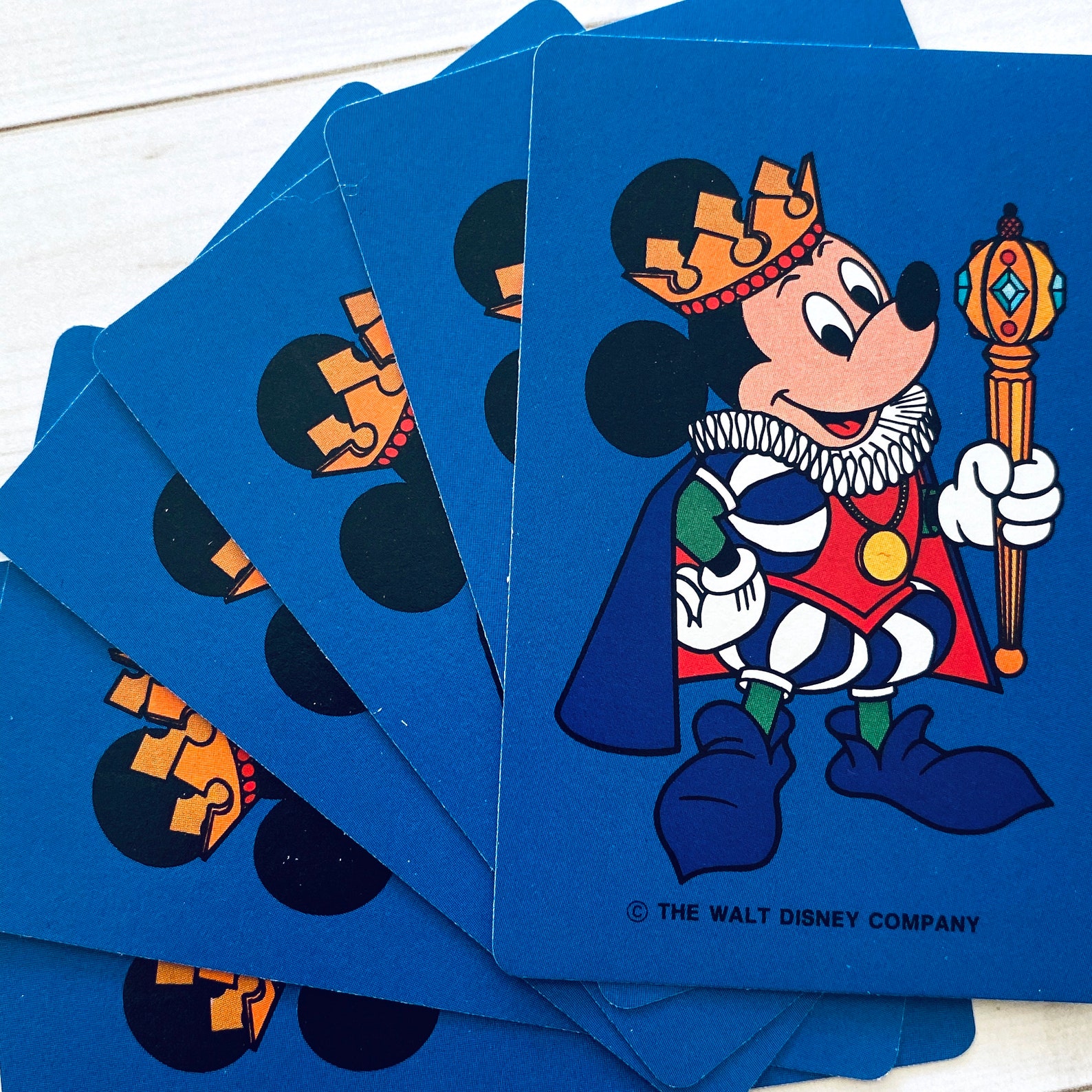 Vintage Disney Playing Cards Set of 6 Vintage Cards - Etsy